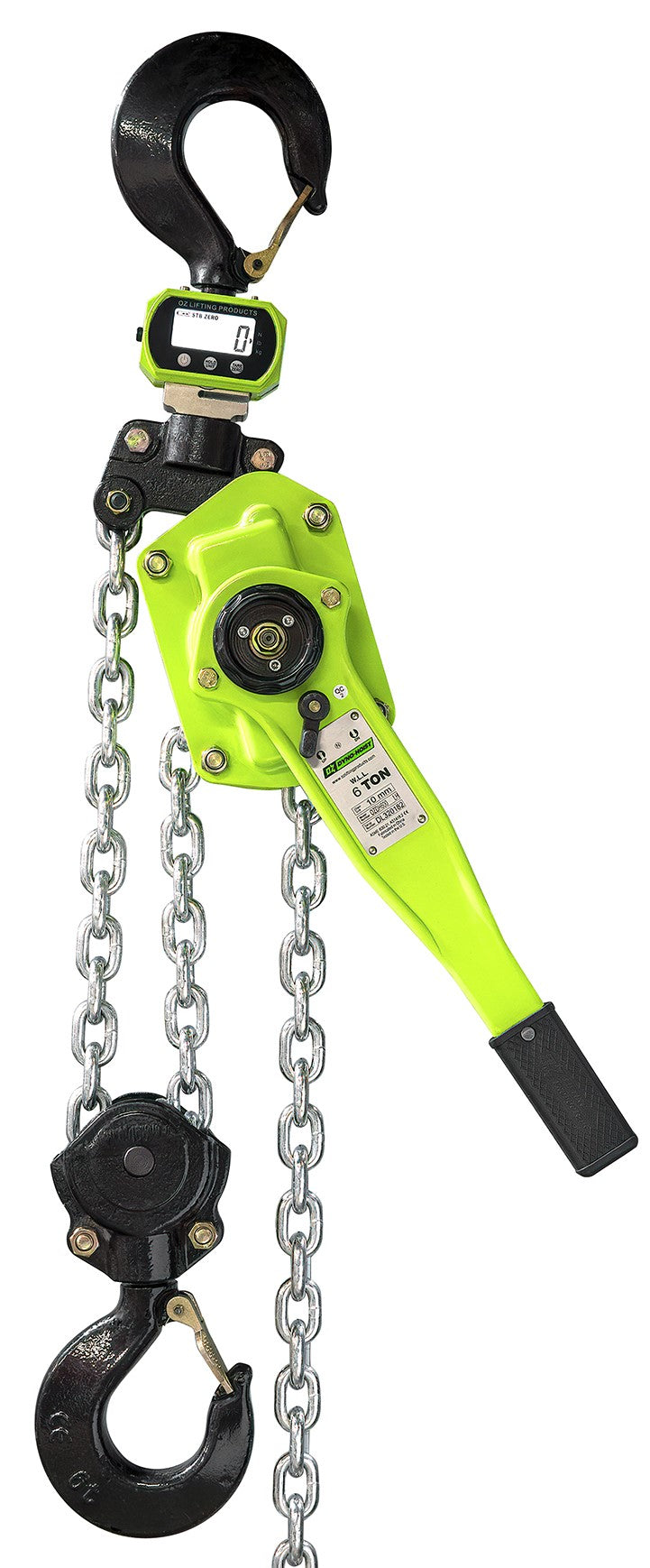 Lever hoist with dynamometer, cap. of 9T - Tresk