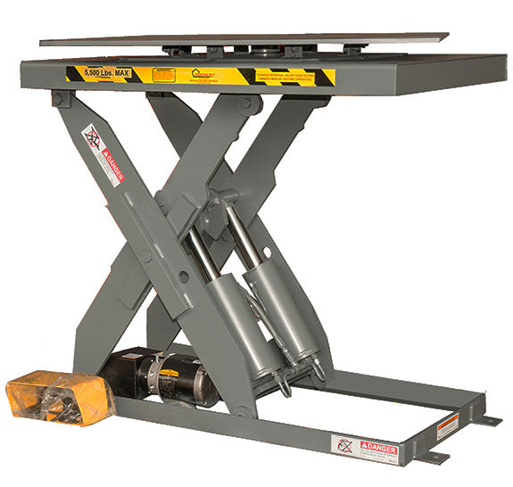 Table élévatrice Pentalift avec plateau tournant pour usage industriel ...