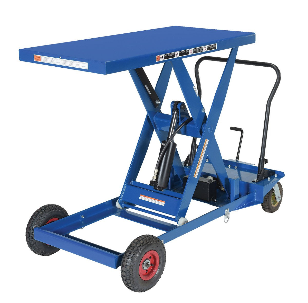 Table élévatrice mobile avec roues pneumatiques - Tresk